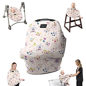 Milk Snob Original Disney 5-in-1 Cover The Little Mermaid, Added Privacy for Breastfeeding, Baby Car Seat, Carrier, Stroller, High Chair, Shopping Cart, Lounger Canopy, Newborn Essentials, Nursing Top