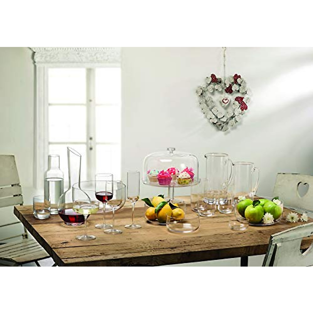 Luigi Bormioli Sublime 34 oz Carafe with Cork Stopper, 1 Piece, Clear