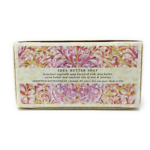 Greenwich Bay Trading Co. Shea Butter Soap, 12.9 Ounce, Rosewater & Jasmine, 3 Pack