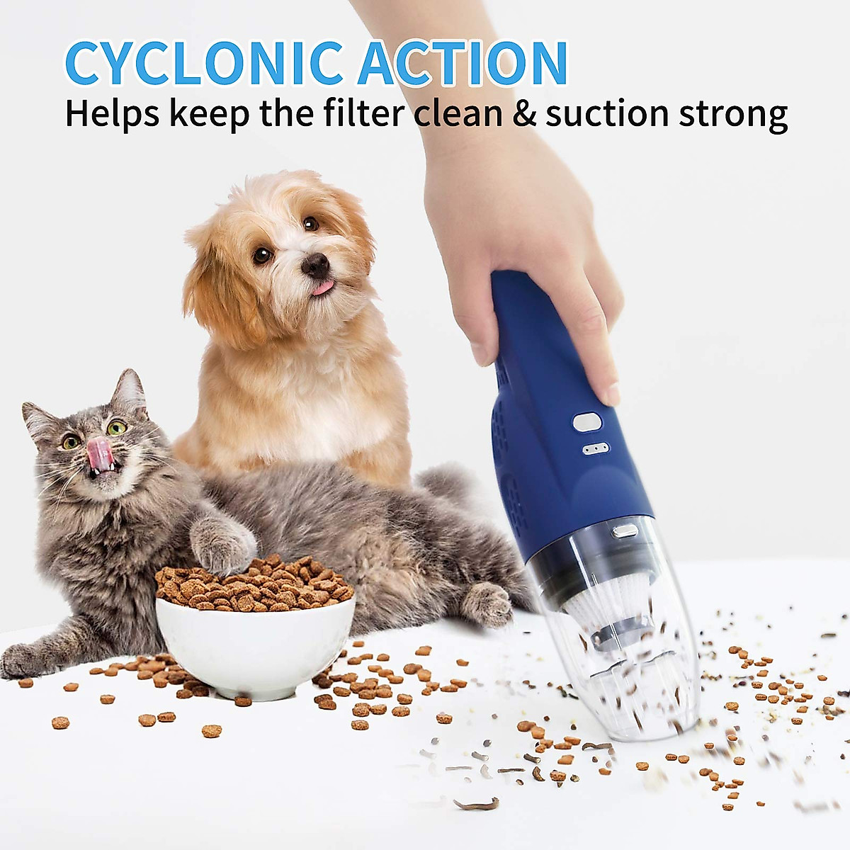 666 SIX BY SIX 【 Upgraded】 Handheld Vacuum Cleaner Cordless, Portable Mini Car Vacuum Small Dust Buster 5500 PA Strong Suction, Rechargeable Hand Vac for Home Car Pet Hair Carpet Cleaning