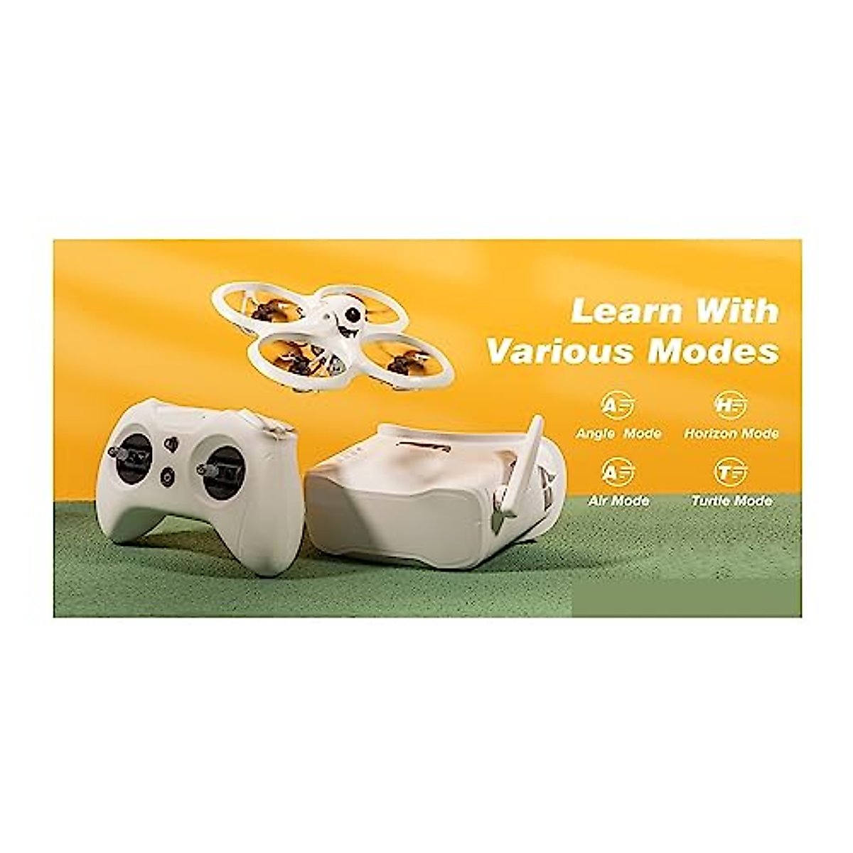 OZLIKA X Brushless FPV Drone BNF/RTF 3 Radio Transmitter VR03 FPV Goggles C04 FPV Camera Remote Control Quadcopter Toy (Color : DCetusX-2)
