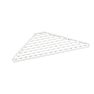 Yamazaki Home Corner Sink Steel | Drainer Tray, One Size, White
