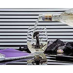 Addams Family Wednesday "Little Storm Cloud" Stemless Wine Glass, Tumbler Cup For Cocktails | Holds 20 Ounces