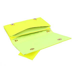 Handbag Republic Evening Clutch Messenger Style With Cute Bow Tie Purse Vegan PU Leather Crossbody Shoulder Bag (L-Black)