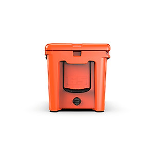 KENAI 65 Cooler | 65 qt Ice Chest Durable Rotomolded Insulated | Made in USA | Warranty for Life | for Beach Boat Camping Fishing Hunting | K65 | Orange