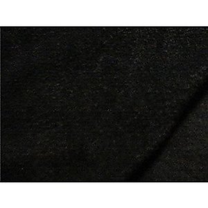 Solid Anti-Pill Polar Fleece; No-Sew Tie Blanket Fabric (Black)