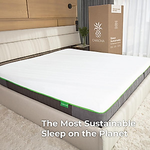 Cariloha Medium-Firm Classic Mattress | Queen | White | 10" Memory Foam | Viscose Material | Removable/Washable Cover, Side-Wedge Support, & Dual-Density Base