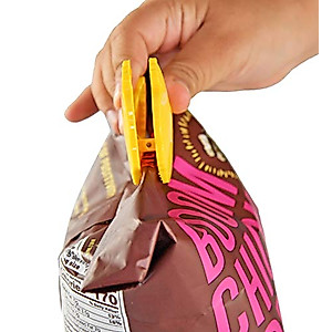 HOME-X Chicken-Shaped Bag Clips for Chips, Food Bags, Kitchen and Laundry, 2.5” L x 2” W, Set of 3