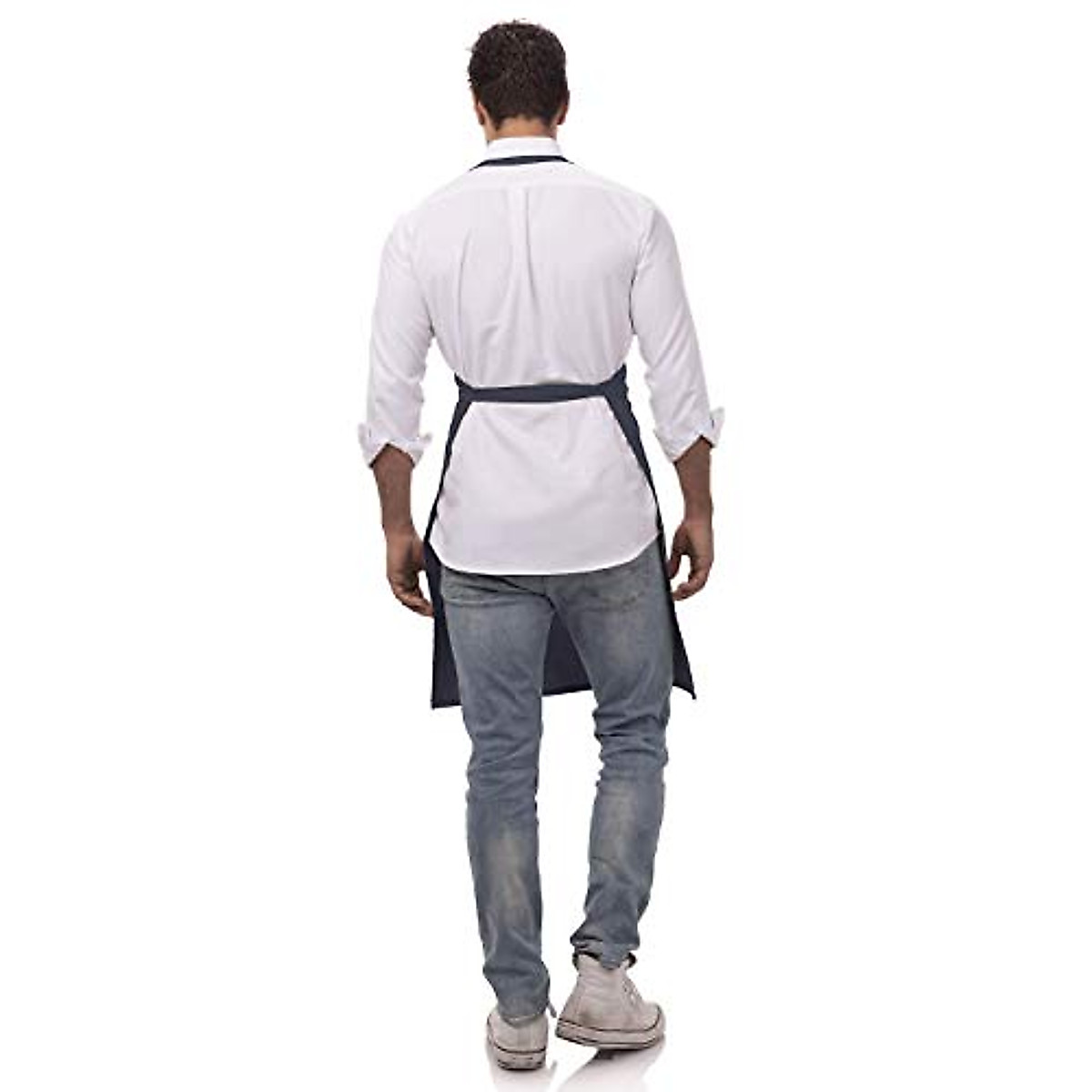 Chef Works Unisex Butcher Apron, Navy, One Size