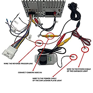 SYGAV 1080P CCD Car Reverse Camera for Mitsubishi Lancer Reversing Backup Rear View Parking
