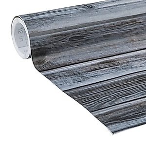 Duck 286462 EasyLiner Adhesive Laminate Surfaces Shelf Liner, Weathered Wood, 20 in. x 15 ft., 6 Rolls