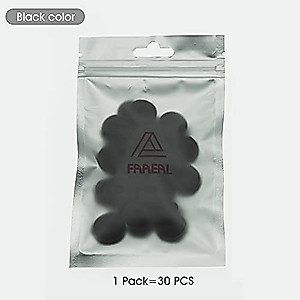 FAAEAL 15 Pairs Replacement Ear Tips for Ear Buds Headsets Earphones Accessories,Soft Foam Earbuds Eartips,Earpads Ear Bud Pad Cushions Replace Sponge Covers for Diameter 15mm-20mm Headphones(Black)