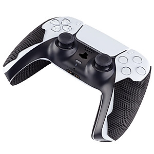 eXtremeRate PlayVital Anti-Skid Sweat-Absorbent Controller Grip for ps5, Professional Textured Soft Rubber Pads Handle Grips for ps5 Controller with Shoulder Button Trigger Stickers - Mecha Edition
