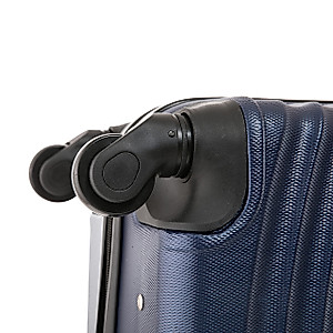 DUKAP ADLY Luggage with Spinner Wheels | Durable Lightweight Hardshell Suitcase,Travel Sets with Handle and Trolley | (20in, 24in, 28in) 3 Piece Luggage Set | Blue