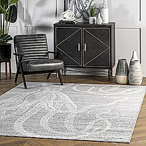 nuLOOM Thomas Paul Octopus Area Rug, 5' x 8', Grey