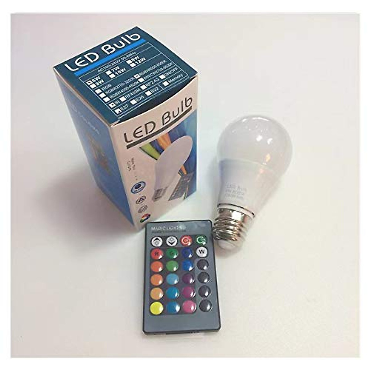 TANMAR Color Changing Light Bulb,Smart Bulb [2 Pack], E26/E27 9W (85-265V) RGBW LED