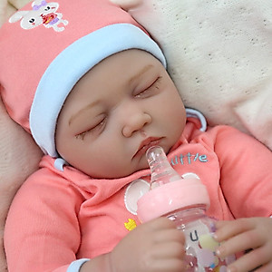 Kaydora Sleeping Reborn Baby Doll, 22 inch Lifelike Newborn Baby Girl