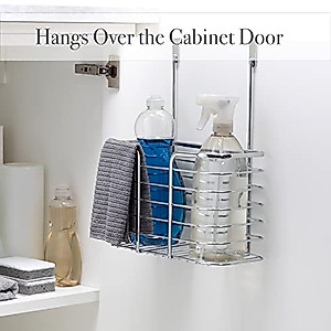 Kitchen Details 1 Tier Over the Cabinet Organizer | Single Basket | Door Hanging Storage | Bathroom | Kitchen | Chrome