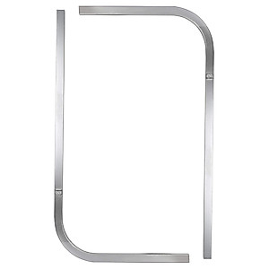 KUAFU 1 1/2" Boat Trailer Square Guide 1/8" Thick Aluminum Square Guide Pole On Poles Guide-On Pair