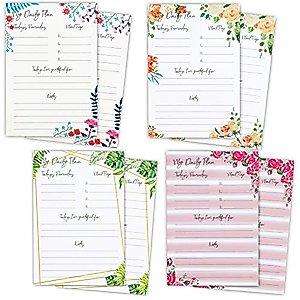 Calendar Sticky Notes for Monthly, Weekly, and Daily in Floral Print (8 Pack)