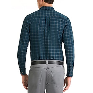 Van Heusen Men's Wrinkle Free Long Sleeve Button Down Shirt, Turquoise Seabed, XX-Large