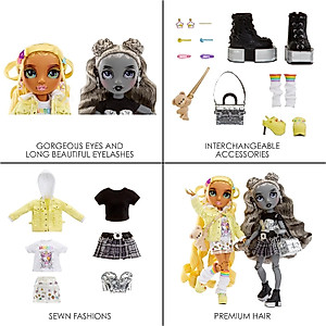 Rainbow High Madison Twins 2-Pack with Mix & Match Outfits - Great Gift for Kids & Collectors