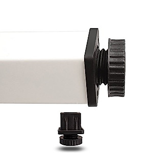 DlandHome 62 Inches Large Home Office Computer Desk, No Install Needed, Composite Wood Board, Folding Dining Table/Workstation, 62 Inches White and White Legs, 1 Pack