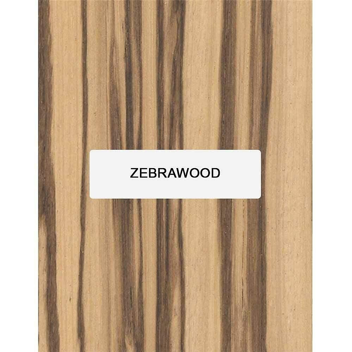 Exotic Fingerboard Blank for Classical/Steel String Guitar, Measuring 20" X 2-3/4" X 3/8" Inches, Best Fingerboard Replacement for New and Old Classical/Steel String Guitars (Zebrawood)