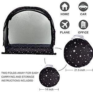 JOINSI Safety Crib Tents to Keep Toddler in, Pop Up Baby Mosquito Net Cover Bed Canopy for Infant - Black