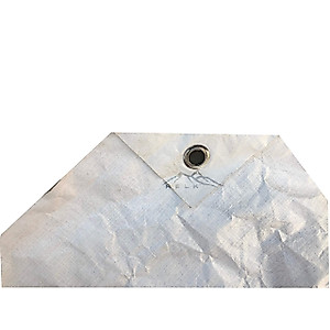 RELK Ultralight Tyvek Ground Cloth - Tyvek Tarp - Tent Footprint with Grommeted Corners - Backpacking or Camping - 4.5 Ft x 8 Ft