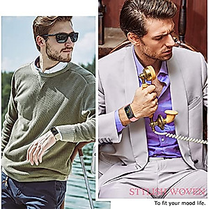 Runostrich Adjustable Elastic Watch Bands Compatible with Fitbit Charge 5 for Women Men, 5 Pack Stretchy Sport Loop Band Soft Nylon Wristband Accessories for Charge 5 Fitness & Health Tracker