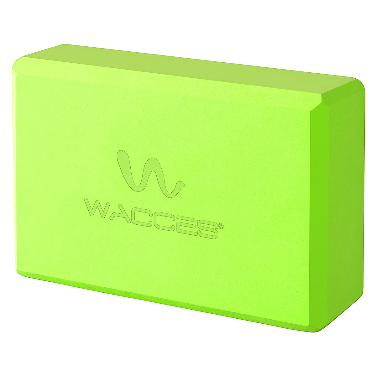 Wacces Foam Exercise, Fitness & Yoga Blocks - Set of 2 (9" x 6" x 4") - Green