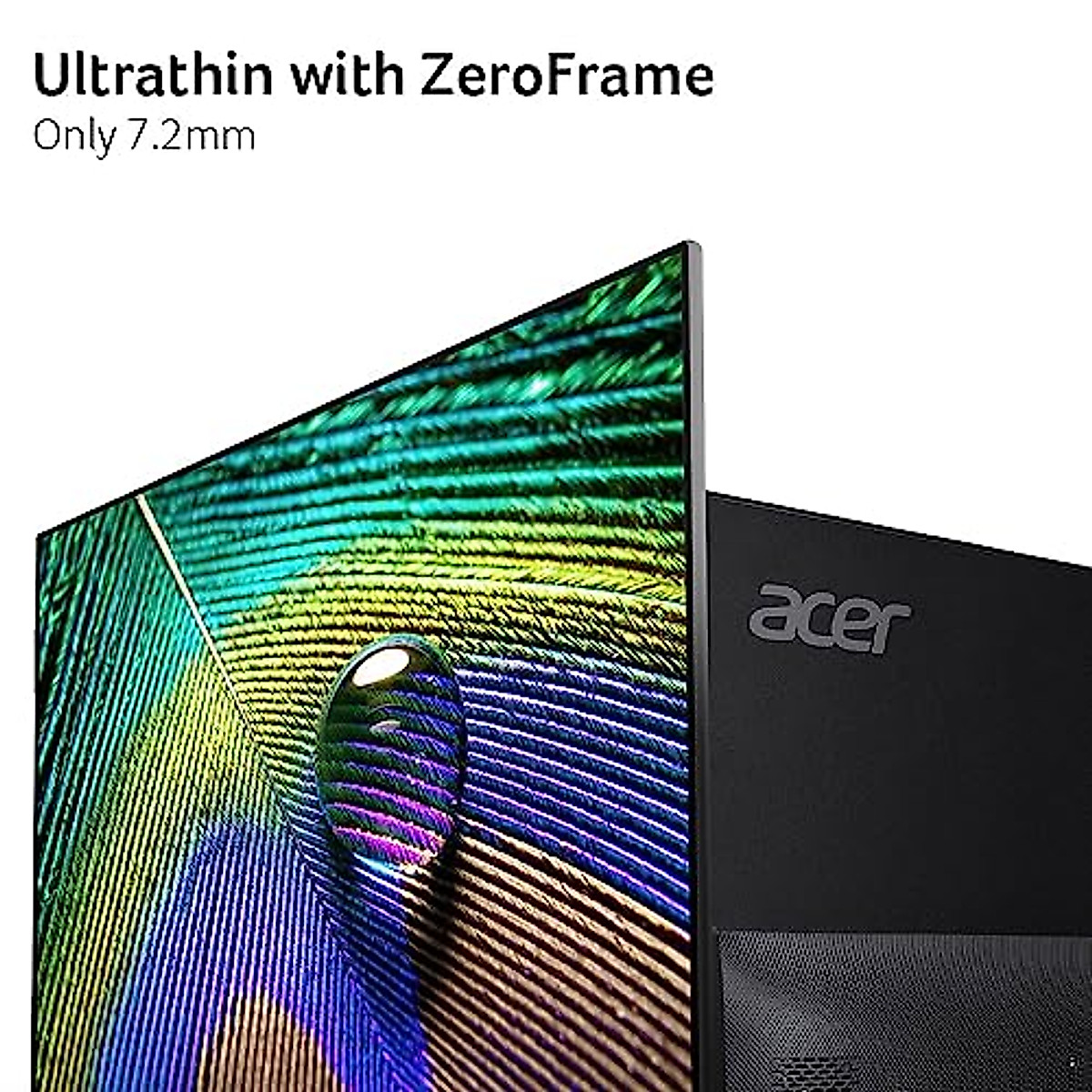 Acer SB242Y Hbi 23.8" Full HD (1920 x 1080) Zero-Frame Gaming Office Monitor | AMD FreeSync Technology | Ultra-Thin Stylish Design | 100Hz | 1ms (VRB) | Low Blue Light | Tilt | HDMI & VGA Ports