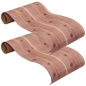 Household Essentials Cedar Drawer and Closet Shelf Liner |6-Feet by 10-Inch | 2 Pack, Brown
