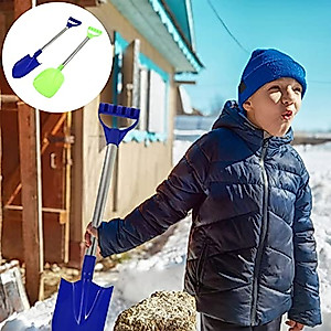 Sewroro Beach Shovels Beach Shovels 2pcs Shovels Toys Beach Snow Toys Shovels Sand Shovel Plastic Snow Shovels for Outdoor Garden Backyard Beach Snow(Random Color) 50cm Kids Snow Shovel Snow Pusher