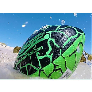 Wave Runner Grip It Waterproof Football- Size 9.25 Inches with Sure-Grip Technology | Let's Play Football in The Water! (Random Color)
