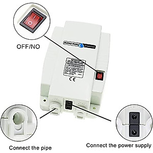 TDRSUPER Bottled Water Dispenser Pump System with Single Inlet, 110V 60PSI Drinking Water Electric Water Pump,Compatible with Coffee/Tea Maker, Water Dispenser,Ice Maker,Refrigerator