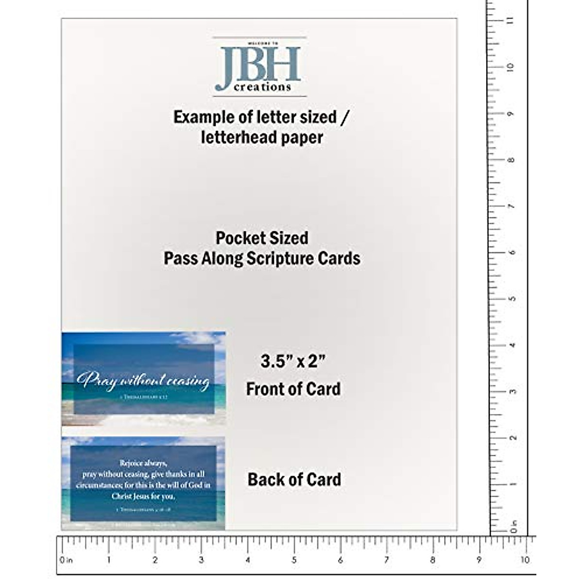 JBH Creations Share a Verse Bible Cards with Full Scripture - Pack of 48