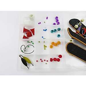 RemeeHi Kids DIY Fingerboard Toy with Nuts Trucks Tool Kit Basic Bearing Wheels Obstacles All Packaged in Plastic Box