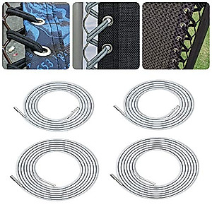 4 Pcs Universal Replacement Cord for Chair Universal Bungee Cord Laces Elastic Oxford Rope Gravity Chair Repair Kit for Lounge Chair Recliners Anti Gravity Chair Bungee Chair (Grey)