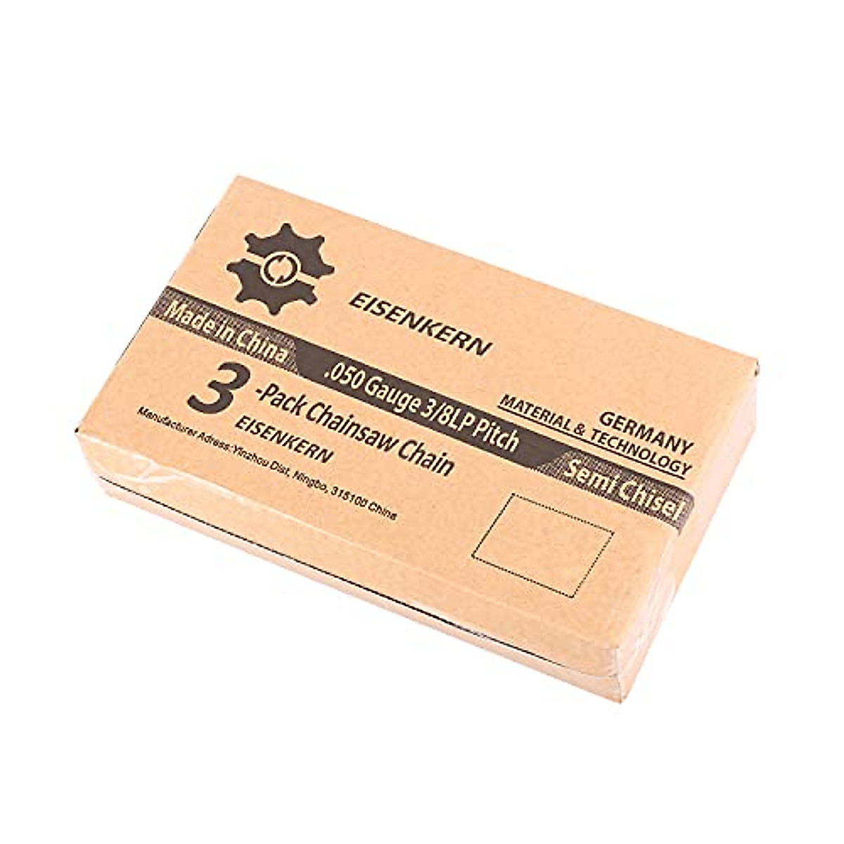 EISENKERN Chainsaw Chain 14 Inch 3/8" LP Pitch .050"Gauge 50 Drive Links S50 Chainsaw Replacement Chain 14 Compatible with Craftsman,Echo,Homelite,Poulan,Remington 3-Pack