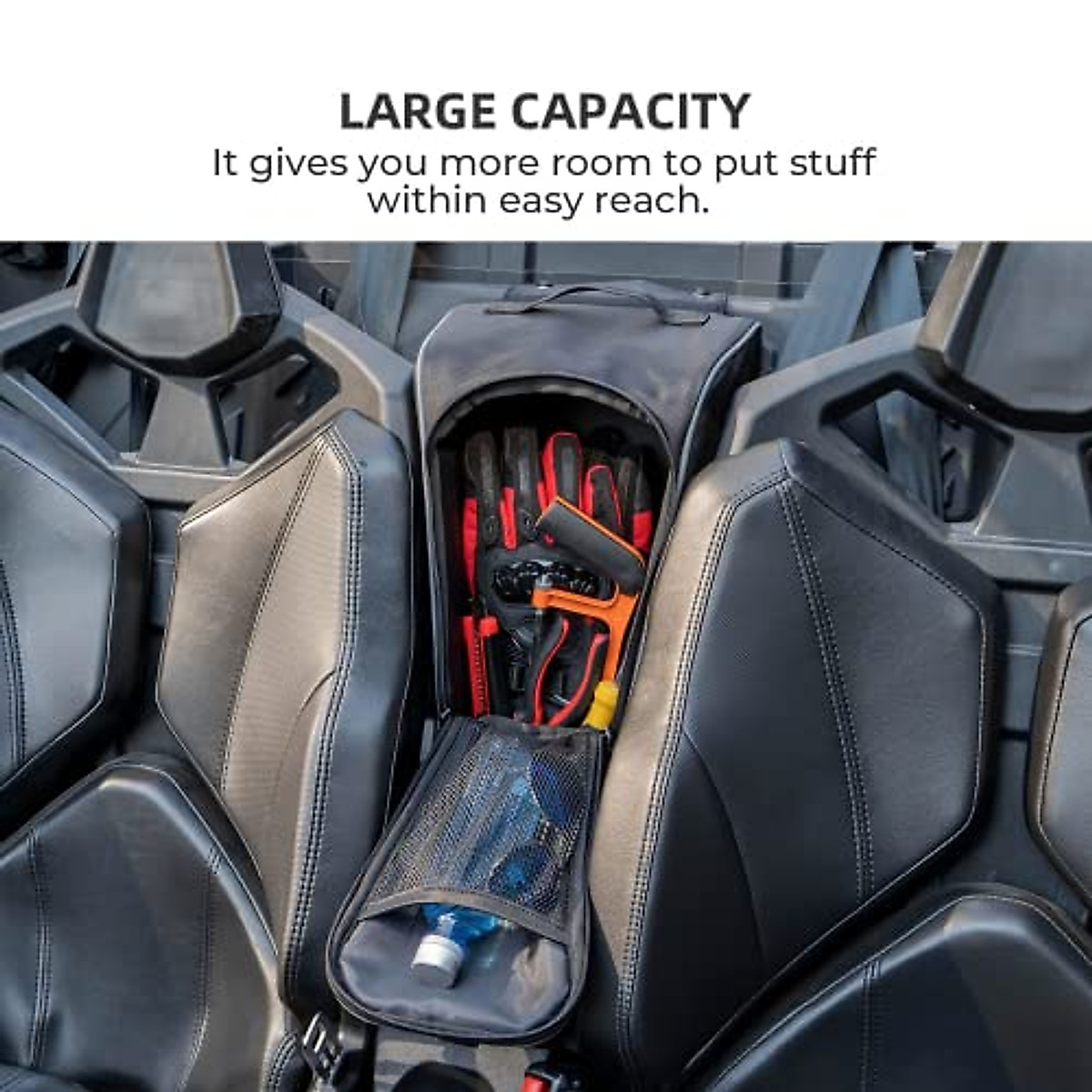 KEMIMOTO 2023 PRO XP Storage Bag Set 1680D Door Bags & Center Bag with Removable Knee Pad and PVC Wear Resistant Zippers UTV Tool Bags Compatible with Polaris RZR PRO XP 2020-2023