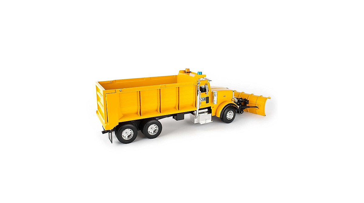 Realistic Peterbilt Snow Plow Toy Truck for Kids | TOMY ERTL