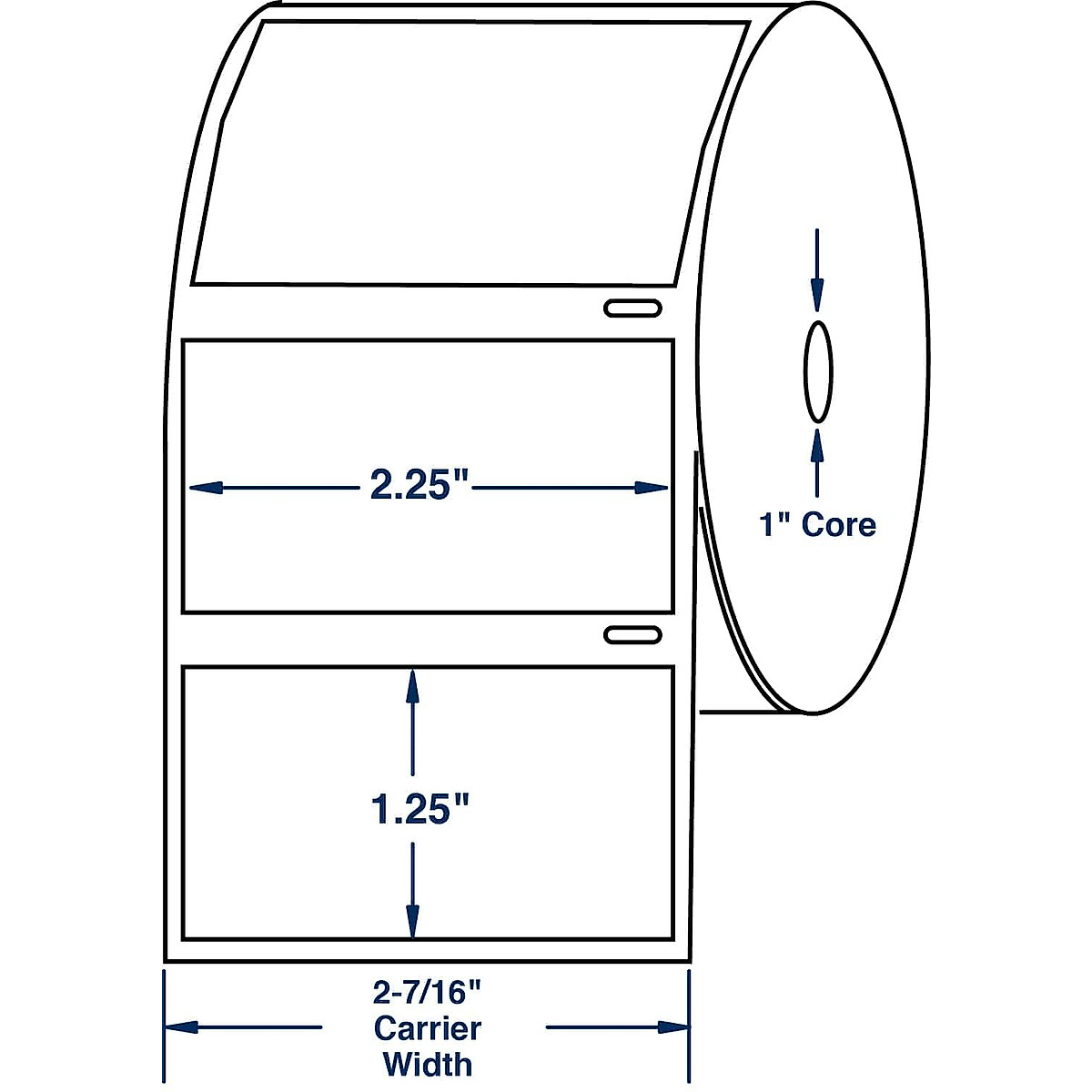 LINE42 Compatible DYMO 30334 2-1/4" x 1-1/4" Multipurpose Barcode/FNSKU Labels, Compatible with DYMO Labelwriter 450, 4XL, Rollo & Zebra Desktop Printers, Perforated, 10 Rolls/10,000 Labels