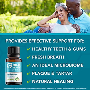Advanced Bad Breath Treatment Duo — The Oral Probiotics Tablet & OraRestore Natural Mouth & Tooth Concentrated Oil — Dentist Formulated Mint Flavor