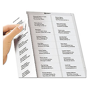 Avery Easy Peel White Mailing Labels for Laser Printers, 1 x 2.62 Inch, Box of 3000 Labels (5160), 2-Pack