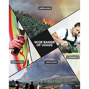 Reusable Respirator Mask, Chemical Respirator Half Facepiece with Anti-Fog Safety Goggle Set Against Dust/Organic Vapors/Chemical/Particle/Pollen for Painting, Sanding Work