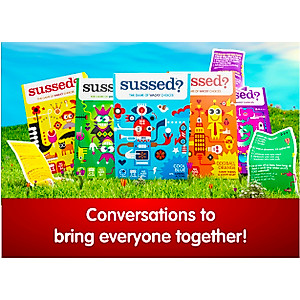 SUSSED The Game of Wacky Choices - Social Card Games for Teens, Boys, Girls - Fun Gift for Kids & Adults - Great Travel Conversation Starter - Cool Blue Deck