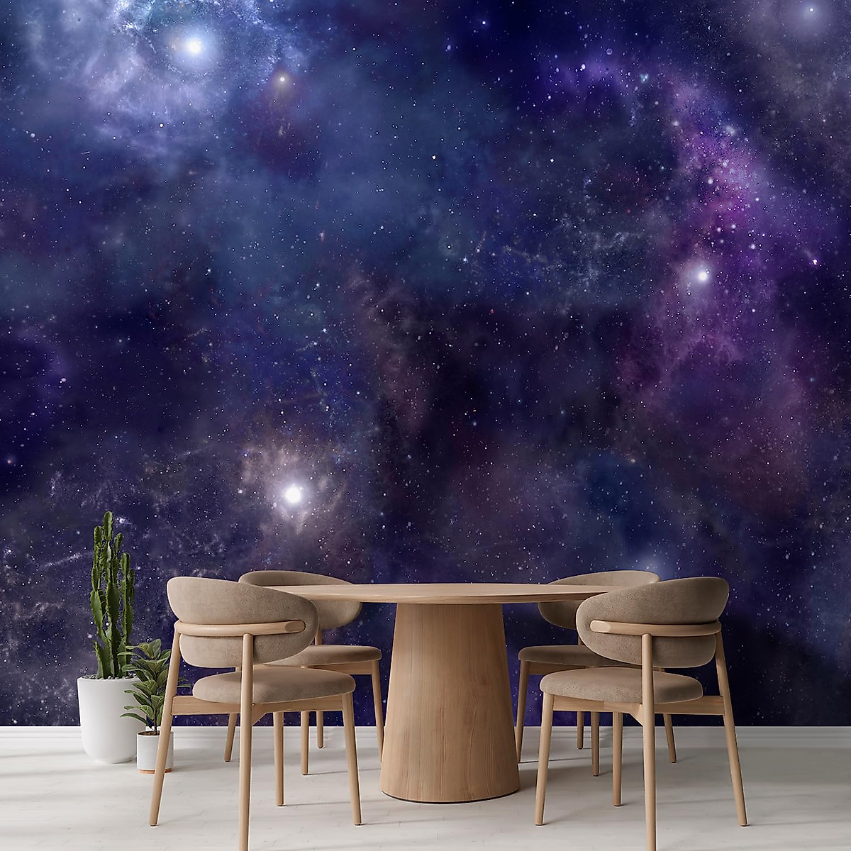 wall26 - Deep Space Wide Background Website Header - Removable Wall Mural | Self-Adhesive Large Wallpaper - 66x96 inches