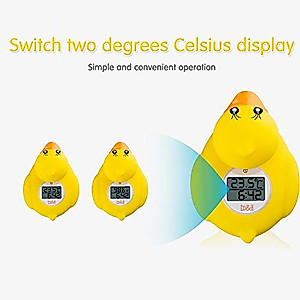 b&h Baby Thermometer, The Infant Baby Bath Floating Toy Safety Temperature Thermometer (Lady Duck)